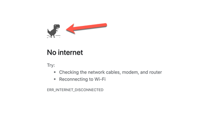 No internet? This is how you play the Google Chrome Dinosaur game