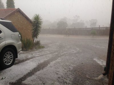 PICS: Gauteng hit by hail storm