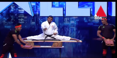 Watch this man's epic karate fail on 'Sri Lanka's Got Talent'