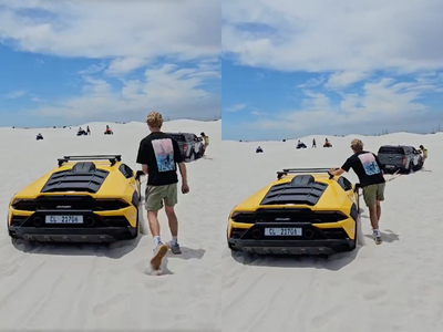 VIDEO: R5-million Lamborghini gets stuck in Cape Town sand dunes