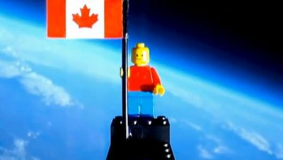 Lego man launched into space