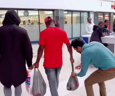 South African man pranks people by 'stealing' their groceries in public