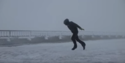 Weather observer blown through the air by 109 mph winds
