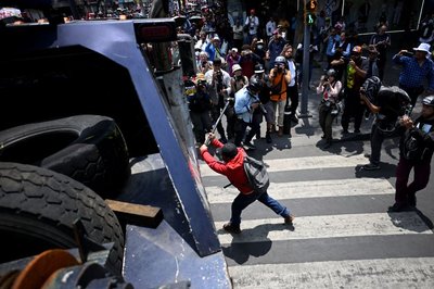 Mexico protesters storm government building days before World Cup