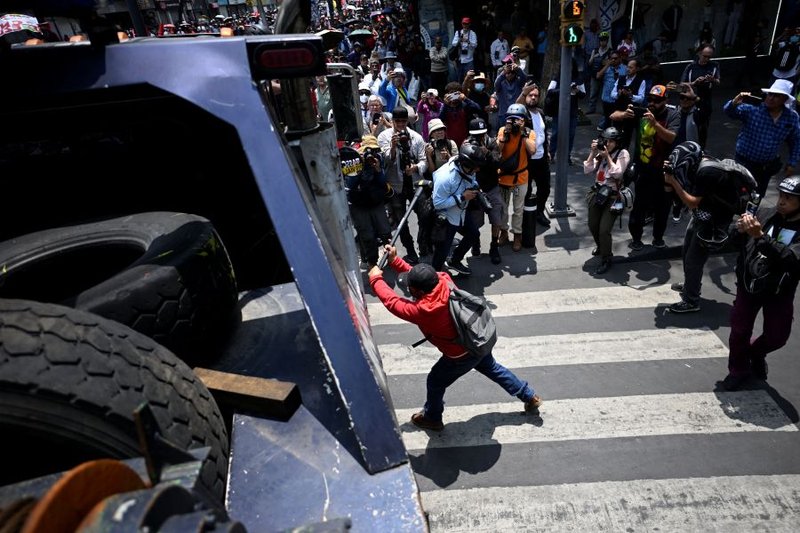 Mexico protesters storm government building days before World Cup