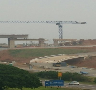 Umhlanga N2 bridge demolished