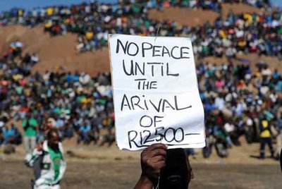 On-going platinum strike cripples Rustenburg