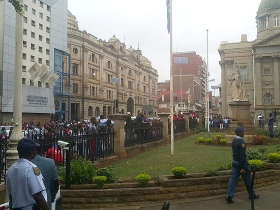 WATCH: PMB students take protest to legislature