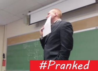 VIDEO: Students prank professor