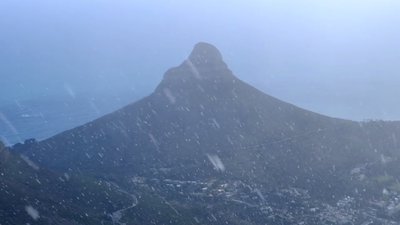 It even snowed on Table Mountain