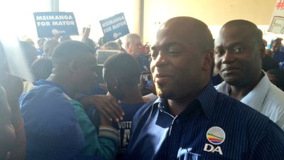 Msimanga named DA’s candidate to lead Gauteng