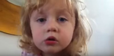 This little girl invented a bad word