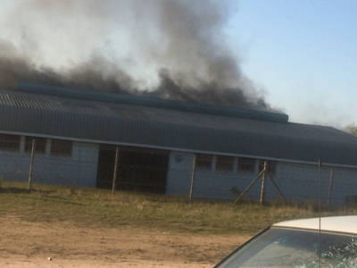 PHOTOS: Community hall set alight in violent Umlazi protest
