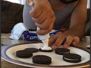 Oreo toothpaste prank