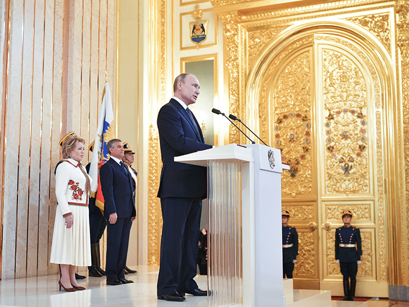 Russia's Vladimir Putin sworn in as president Russia's Vladimir Putin sworn in as president