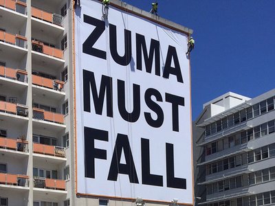 Police probe #ZumaMustFall billboard